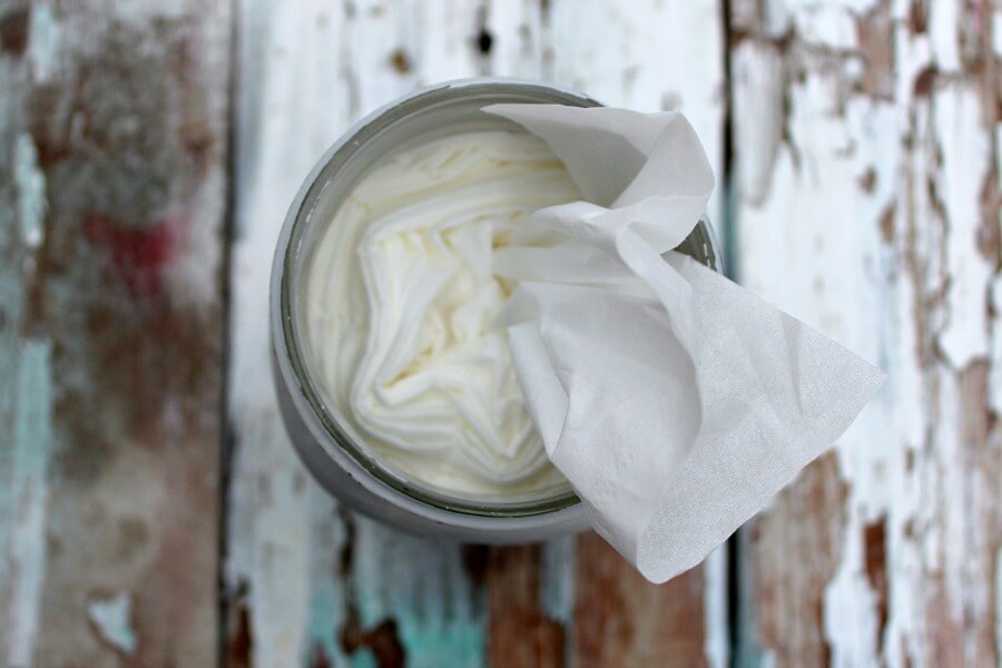 Chalk Paint Tissue Jar - See the Happy