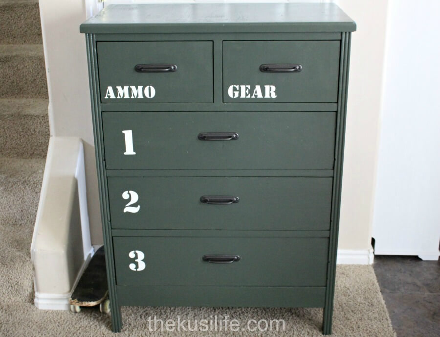 Army Dresser Makeover - See the Happy