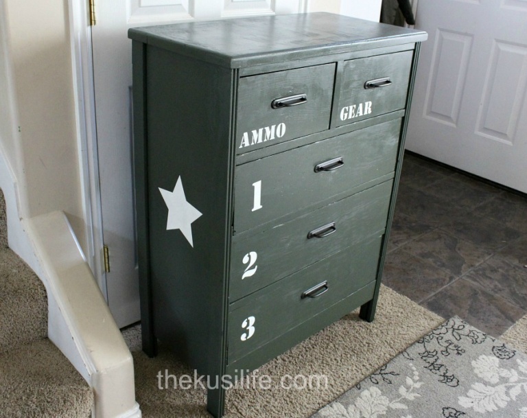 Army Dresser Makeover - See the Happy