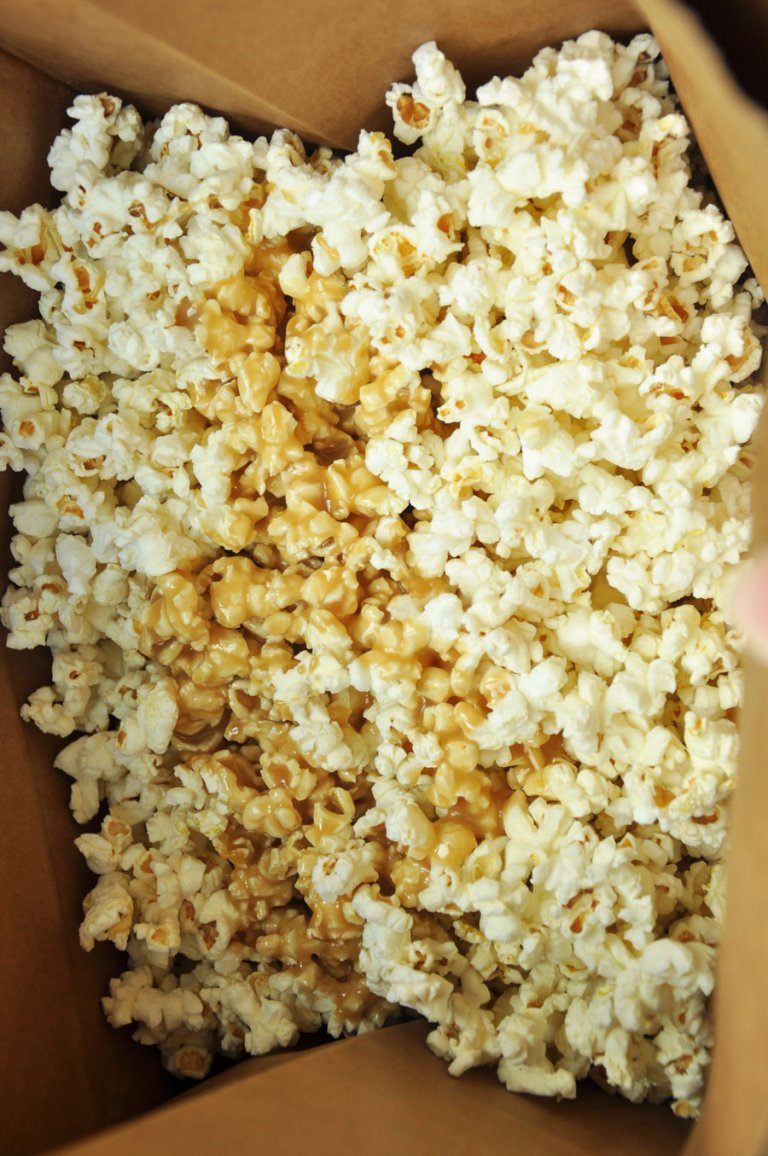 Soft Caramel Popcorn - See the Happy