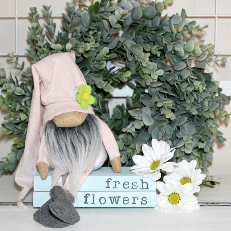 Farmhouse Stacked Book Decor- DIY - See the Happy