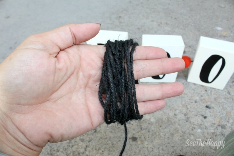 BOO Blocks Halloween Decor Tutorial - See the Happy